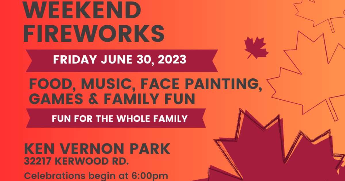 Canada Day Fireworks | North Middlesex