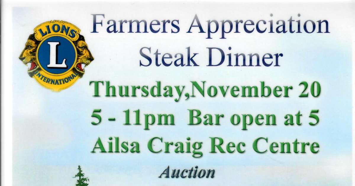 Farmers Appreciation Steak Dinner | North Middlesex